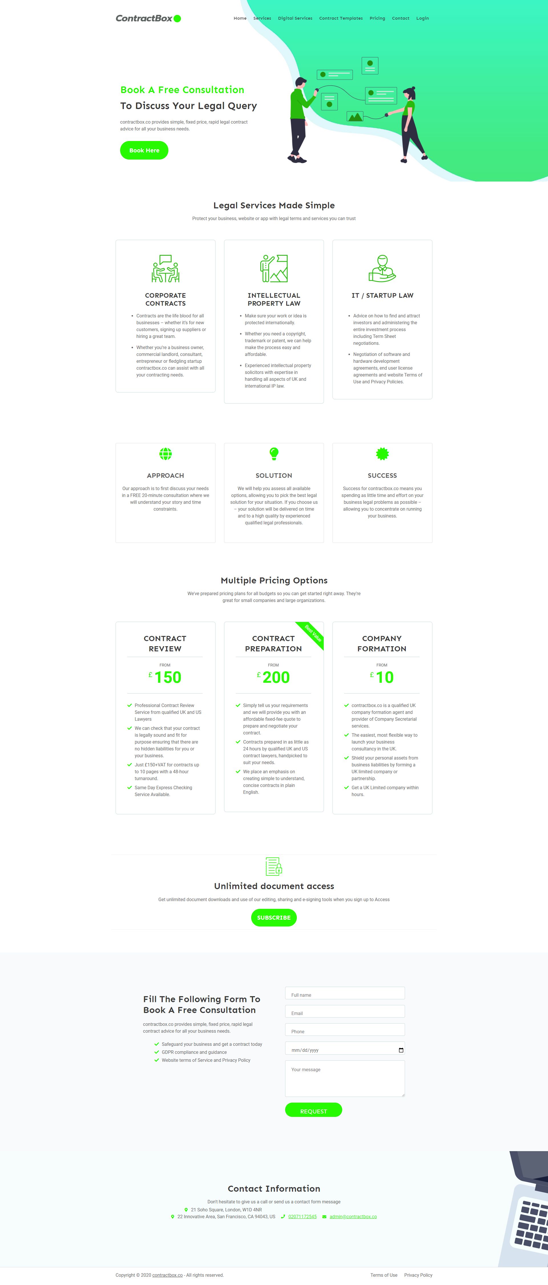 Contractbox Website | Codeshaper | Best Software Development | Offshore ...